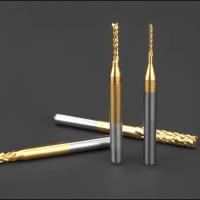 China PCB Tungsten Steel Milling Cutter 1-12mm Diameter CNC Circuit Board Rough Corn End Mill for sale