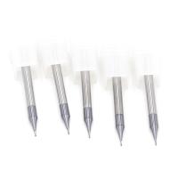 China N600 Micro Diameter Ball End Milling Cutter - 2 Flute Tungsten Carbide for Aluminum & Copper for sale