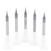 China N600 Micro Diameter Ball End Milling Cutter - 2 Flute Tungsten Carbide for Aluminum & Copper for sale