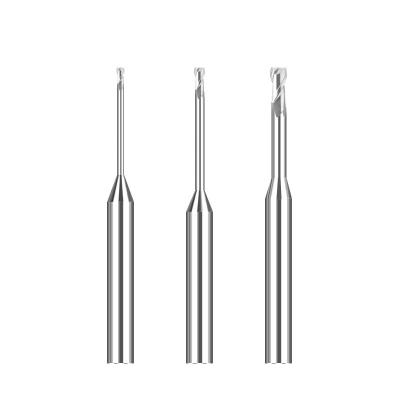 China KM N600 Micro Diameter Carbide Long Neck Flat Milling Cutter - 2-Flute Design for Aluminum Alloy Cutting for sale