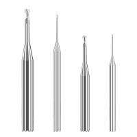 China KM N600 Micro Diameter Carbide Long Neck Flat Milling Cutter - 2-Flute Design for Aluminum Alloy Cutting for sale