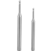 China KM N600 Micro Diameter Long Neck Ball End Milling Cutter - 2 Flute Tungsten Carbide Tool for Aluminum Alloy for sale