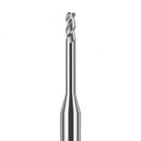 China N600 Micro Diameter Long Neck Round Nose Milling Cutter - 2 Flute Carbide Tool for Aluminum & Copper for sale