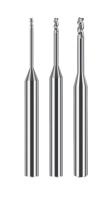 China N600 Micro Diameter Long Neck Round Nose Milling Cutter - 2 Flute Carbide Tool for Aluminum & Copper for sale