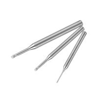 China N600 Micro Diameter Long Neck Ball End Milling Cutter - 2 Flute Tungsten Steel for Copper & Aluminum for sale