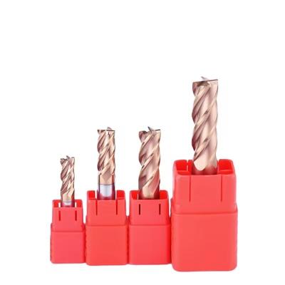 China 4 Flutes Carbide Endmill Milling Cutter with TIALN Coating for CNC Machining of Steel and Hardened Materials for sale