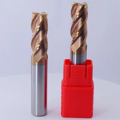 China 4 Flutes CNC Milling Cutter with TIALN Coating for Aluminum Alloy and Hardened Materials - 0.01mm Precision Tool for sale