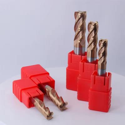 China 4 Flutes CNC Milling Cutter - Tungsten Carbide TIALN Coated End Mill for Flat Bottom Milling with 0.01mm Precision for sale