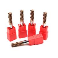China 4 Flutes Carbide Endmill Milling Cutter with TIALN Coating for CNC Machining of Steel and Hardened Materials for sale