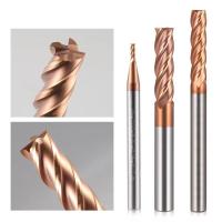 China 1-20mm Diameter Carbide End Mill HRC55 CNC Cutter with TIALN Coating 50-150mm Length for sale