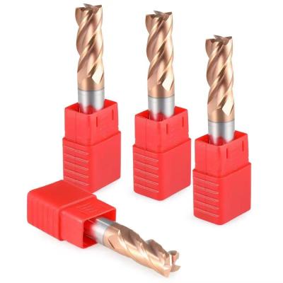 China 4-Flute Tungsten Carbide End Mill with TIALN Coating - 3x Longer Life for Hardened Materials CNC Milling for sale