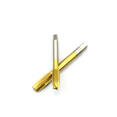China M12 High Speed Steel Machine Thread Taps with Titanium Coating for Industrial Threading Applications for sale