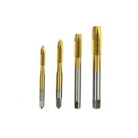 China British Standard M12 HSS Straight Slotted Tap with Titanium Coating for Pipe Threading Applications for sale
