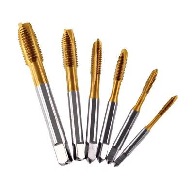 China M14-M24 HSS-E Tin-Coated Spiral Fluted Tap with British Standard ISO Standard for High-Speed Threading for sale