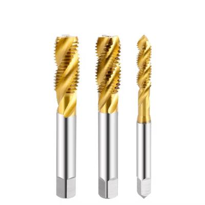China M12 HSS Titanium Coated Spiral Point Machine Thread Tap for High-Speed Motorized Milling Operations for sale