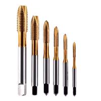 China M12 HSS Titanium Coated Spiral Point Machine Thread Tap for High-Speed Motorized Milling Operations for sale