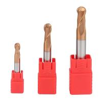 China High Quality HRC55 Carbide Ball Nose End Mill 2 Flute Carbide Cutter End Mill Tools for sale