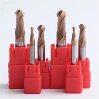 China HRC55° Ball Nose End Mills Solid Carbide Milling D1mm-D20mm Two Flute End Mill for sale