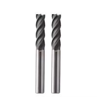 China General High Speed Cutting Solid Carbide End Mill with 4 Flutes and Diamond Coating for sale