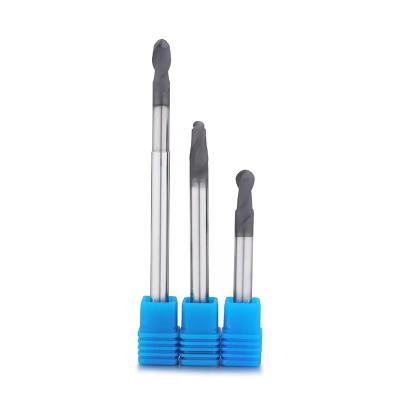 China Solid Carbide 2-Flutes Ball Nose End Mill Customizable and for Precision Cutting for sale