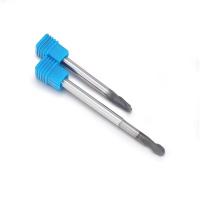 China Versatile Metric Carbide Milling Cutter 2 Blade Ball Nose Graphite Endmill for Hard Steel Cutting Applications for sale