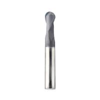 China Versatile Metric Carbide Milling Cutter 2 Blade Ball Nose Graphite Endmill for Hard Steel Cutting Applications for sale
