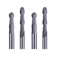 China Diamond Coated Carbide HRC70 Graphite Ball End Mills for CNC Processing of Carbon Fiber and High-Silicon Aluminum for sale