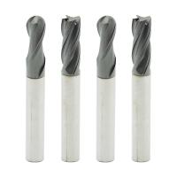 China Solid Carbide 2-Flutes Ball Nose End Mill Customizable and for Precision Cutting for sale