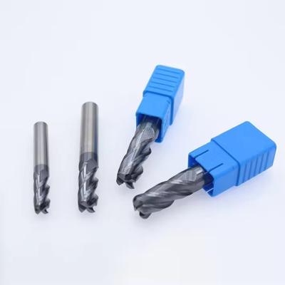 China Carbide Milling Cutter End Mill for Graphite , 4 Flutes Endmill with Diamond Coating for sale