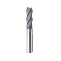 China Diamond Coating 4 Flute Solid Carbide End Mill for High Precision Metal Milling for sale