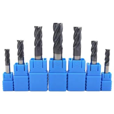 China 4F Flute Tungsten Carbide Milling Cutter with High Hardness for sale
