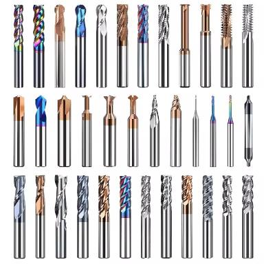 China Diamond Coating 4 Flute Solid Carbide End Mill for High Precision Metal Milling for sale