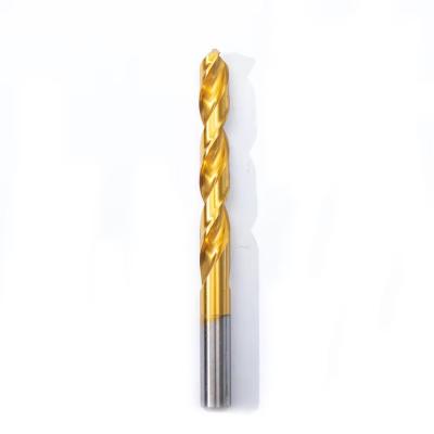 China Coating Straight Shank Fully Ground Twist Drill Bit HSS Titanium for Wood Metal Aluminum Steel Drilling for sale
