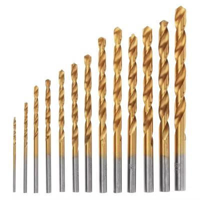 China Factory Customized Diameter High Quality Titanium Plated Twist Drill for sale