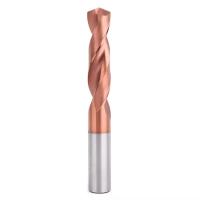 China HRC55 2 Flute Tungsten Cutting Drilling Tools Carbide Twist Drill Bit for sale