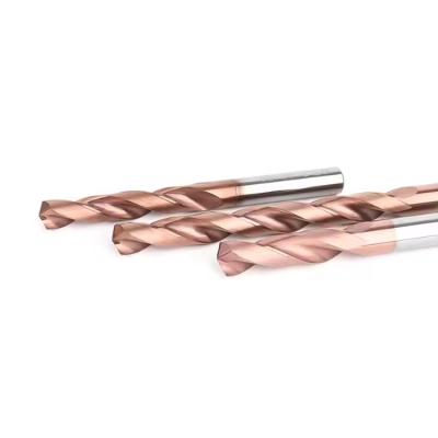 China HRC55 2 Flute Tungsten Cutting Drilling Tools Carbide Twist Drill Bit for sale