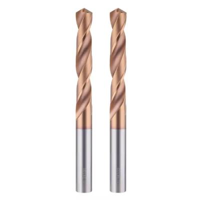 China Tungsten Carbide 5 Times Diameter Straight Handle Nanocoating Extended Twist Internal Cooling Drill Bit Twist Drill for sale