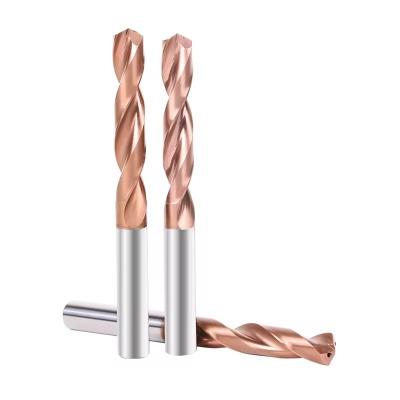 China Solid Carbide Twists Drill Bit Tungsten Steel Drill Fixed Handle Coated for sale
