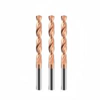 China Solid Carbide Twists Drill Bit Tungsten Steel Drill Fixed Handle Coated for sale