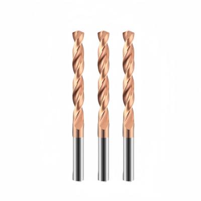 China CNC Carbide Twist Drill HRC 50 60 Coated Tungsten Solid Carbide External Cooling Drill Bits Drilling Tools for Alloy Machining for sale