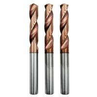 China HRC55 Straight Shank Drill Bit CNC Carbide Tungsten Steel Twist Bit 2 Flutes Harden Bit for Metal Drilling Machining for sale