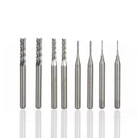 China PCB Corn Milling Cutter Solid Carbide PCB Corn End Mill Bits Steel PCB End Mill CNC Cutting Milling Tools for sale