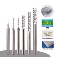 China Endmill 1mm Corn Teeth End Mill Solid Carbide End Mill 0.5 mm PCB Milling Cutter for sale
