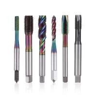 China Precision 2-Flute Spiral Tap for Machine Cutting Cobalt-Containing Colored Coated for Aluminum Milling Machine Tool for sale
