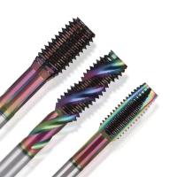 China M2-M24 Titanium Coated Steel Die Metric Straight Flute Spiral Taps HSS Carbide Hand Tools Stainless Steel Machine Plug Tap Screw for sale