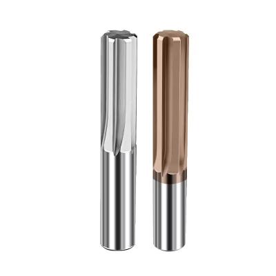 China 50-150mm Tool Length HRC 55/60 Solid Tungsten Carbide CNC Straight Groove Reamer Coating Machine Reamer with Standard Flutes for sale
