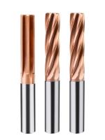 China Solid Tungsten Carbide CNC Straight Groove Reamer for Precision Machining Diameter 1-20mm Copper Material for sale