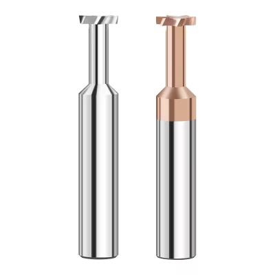 China Solid Carbide T-Slot End Milling Cutter for Metal HRC55 CNC Metal T Slot Router Bit Cutting Tool for sale