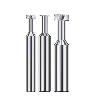 China Solid Carbide Endmill T Slot End Milling Cutter with 4T Flute Number Straight Shank for sale