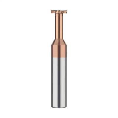 China Straight Shank Durable HRC55 T-Slot End Mill Cutter for Metal Fabrication Tasks 50-150mm Tool Length for sale
